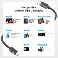 China TPE Black USB C Cable 20Gbps High Speed Type C Data Cable 4K Video Output For Commercial Workspaces for sale