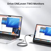 China 4K 60Hz 2K 120Hz USB C To Mini HDMI Cable Unidirectional Laptop Monitor Cable for sale