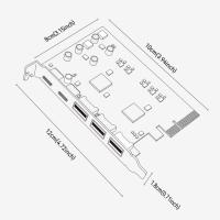 China 5 Port PCIe USB Expansion Card Data Transfer USB PCIe Card 10Gbps 2 USB C And 3 USB A for sale