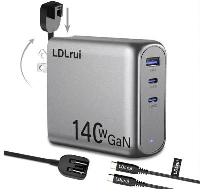China Small GaN Fast Charger 140W High Power GaN Charger Supports PD 3.1 PD 3.0 QC 4.0 Fast Charging Protocols for sale