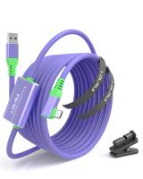 China Soft Silicone VR Link Cable 16FT 5M 5Gbps USB 3.0 To USB C Cable For Meta Quest 3 2 for sale