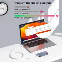 China White TPE USB C 10Gbps Cable 3.1A Fast Charging Data Sync Cord For HD Webcams External Hard Drive PC for sale