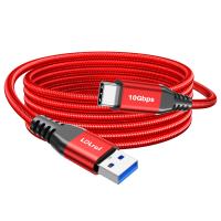 China 3.1A USB 3.2 Gen 2 10Gbps Red Type A To Type C Cable For Carplay HD Webcams Gamepads for sale