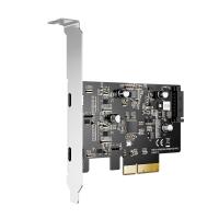 China 10Gbps PCIe USB C Expansion Card Dual Port Type C PCI Express X4 Card for sale