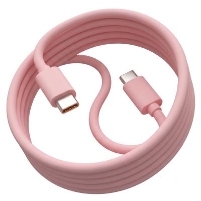 China 5A 240W USB C 20Gbps Cable Pink 4K 144hz Cable Soft Silicone Type C Cord for sale