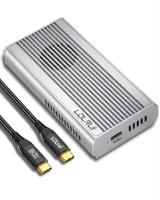China Black M.2 SSD Enclosure Toolless 40Gbps SSD Enclosure Cooling Fan Compatible Thunderbolt 4 for sale