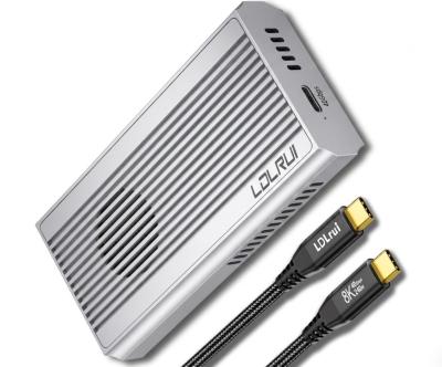 China 8TB 40Gbps M.2 NVMe SSD Enclosure Aluminum Alloy SSD Transfer Enclosure USB4 To M2 for sale