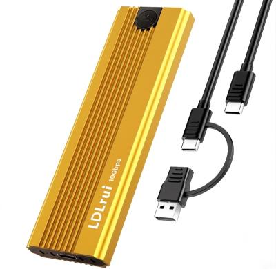 China 10Gbps M.2 NVMe SSD Enclosure Tool Free Aluminum SSD Enclosure 8TB Compatible With Thunderbolt 4 3 for sale