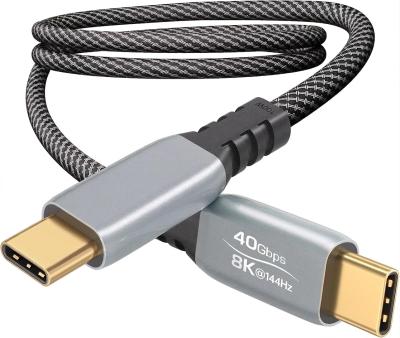 China Heavy Duty USB4 Cables 240W EPR Fast Charging Zinc Alloy Cable 8K Video Display for sale
