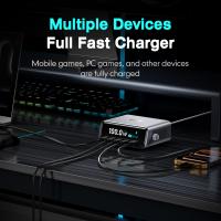 China 100W GaN Fast Charging Station 5 Port Desktop USB C Charger 4 Type C and 1 USBA Fast Charging Hub for sale