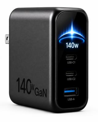 China LDLRUI 140W GaN Fast Charger 2C1A Multi Port LED Display Desktop Charging Station Factory Wholesale OEM ODM Supplier Bulk for sale