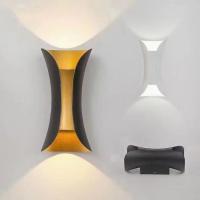 China 10W Modern Up And Down Outdoor Sconce Lamp Led Fixtures Wall Light Decorative for sale