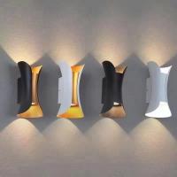 China 10W Modern Up And Down Outdoor Sconce Lamp Led Fixtures Wall Light Decorative for sale