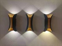 China 10W Modern Up And Down Outdoor Sconce Lamp Led Fixtures Wall Light Decorative for sale