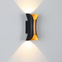 China Sand Black Cri80 6W Ip65 Waterproof Up And Down Luminous Led Wall Lamps for sale