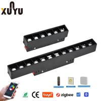 China Smart Tuya Wifi 48V Magnetic Track Light 6W Led Linear Spotlight for sale