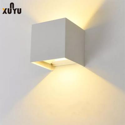 China 3000k square adjustable light angle water proof wall lamp for sale