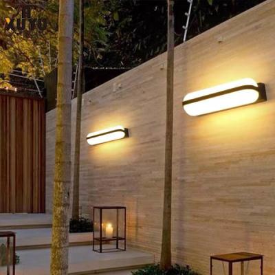 China Moisture Proof Outdoor Balcony Wall Lights 100*260mm Black Color for sale