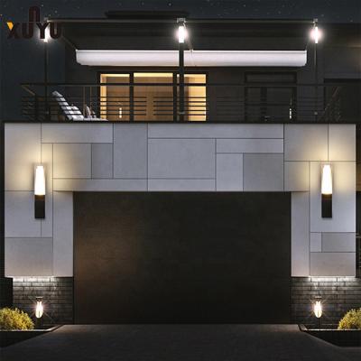 China Double Headed Aluminum Acrylic Outdoor Balcony Wall Lights 3000K 6000K for sale