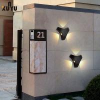 China Black Triangle 9W Outdoor Wall Lighting Anti Corrosion Unique Luminous for sale