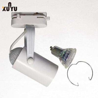 China Aluminum Heat Dissipation Adjustable 180 Angle Gu10 Track Light for sale