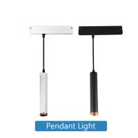China Dining Hanging Cylindrical Magnetic Track Pendant Light No Main Light Design for sale