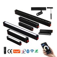 China 220v 9w 18w LED Magnetic Track Light Anti glare LED Linear Spotlight for sale