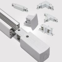 China White Surface Mounted 4 Wire 3 Circuit Track Rail AC110 - 248V for sale