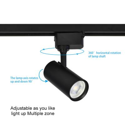 China GU10 Spotlight Shell Replaceable Light Source MR16 Track Light Fixture Aluminum for sale