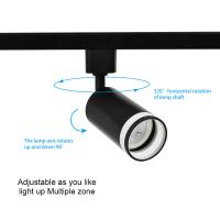 China Acrylic Aluminum GU10 Track Light Anti Glare Without Main Lamp Design for sale