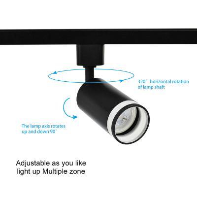 China Acrylic Aluminum GU10 Track Light Anti Glare Without Main Lamp Design for sale