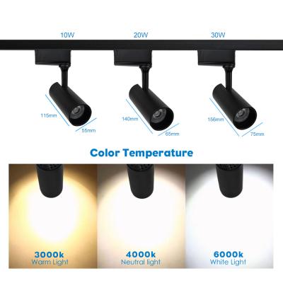 China Supermarket Shopping Mall COB Track Spotlight 20w for sale