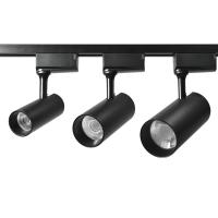 China Cct 3000k \ 4000k Cob Track Light 30w 20w Clothing Store Window Black for sale