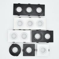 China Square / Round Recessed Mr16 Downlight Housing GU10 Downlight Fitting for sale