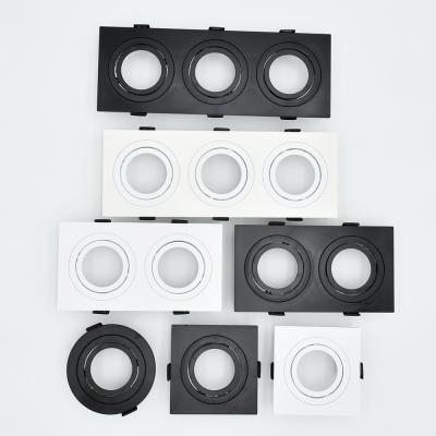 China Square / Round Recessed Mr16 Downlight Housing GU10 Downlight Fitting for sale