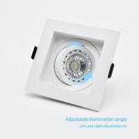 China Recessed Square Mr16 Lamp Housing Single Head Double Head Three Head for sale