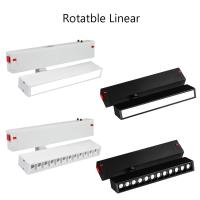 China Smart Tuya Magnetic LED Track Light Folding Grille Living Room No Main Light Design for sale