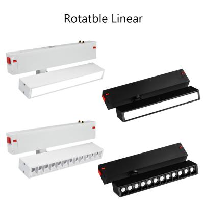 China Smart Tuya Magnetic LED Track Light Folding Grille Living Room No Main Light Design for sale