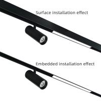China Intelligent Track Lighting Cob Spotlight 12w 20w 30w Track Light Surface Mounted for sale