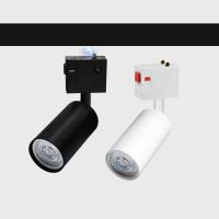 China Gu5.3 Gu10 White Black Track Light  High Voltage Spotlight Adjustable Angle for sale