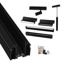 China Smart Magnet Track Light Rail DC220v Tension Ceiling Track Rail for sale