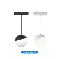 China Black White 180° 6W 48V Magnetic Track Light Ultra Thin Magnetic Floodlight Chandelier for sale