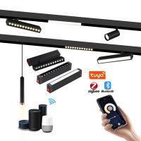 China 220V LED Magnetic Track Light Home Spotlight Intelligent Mainless Lighting for sale