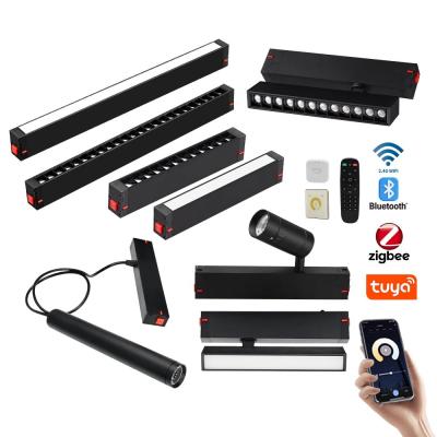China Ce Tuya Smart Manufacturer 220V Magnetic Track Lights System Trade Track Lighting With Contactor Magnetic for sale