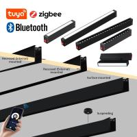 China New Design Black LED High End Linear Grille Light Showroom Lighting Magnetic Track Light for sale
