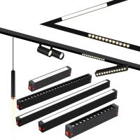 China High Voltage 220V Magnetic Track Light Embedded Intelligent Led Spotlight Floodlight for sale