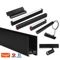 China Embedded Magnetic Track Light Led Line Light Hanging Strip Spotlight for sale