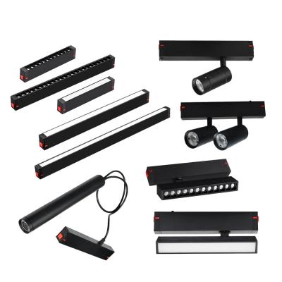 China Magnetic Track Light Embedded LED Line Light, 3000K 4000K 6000K Flood Light for sale