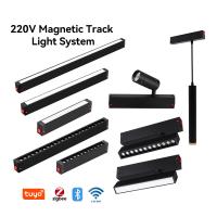 China High Voltage Magnetic Track Folding Grille Light COB OSRAM Chip Track Light for sale