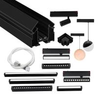 China 220V Tuya Smart Magnetic Track Lamp 10W 20W Black Linear Led Floodlight for sale